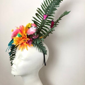 Tropical Headpiece- Bird Fascinator - Derby Headdress - Etsy