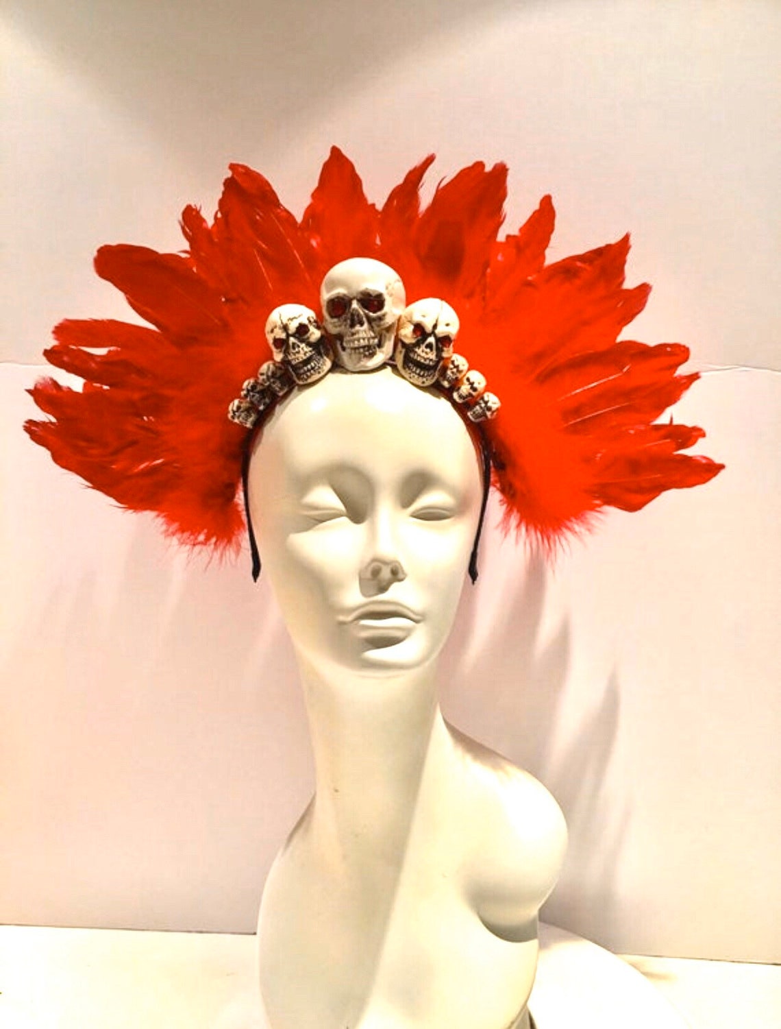 Day of the Dead Headband Skeleton Headdress - Etsy