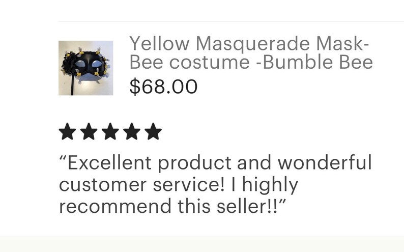 Yellow Masquerade Mask Bee Costume bumble Bee Mask | Etsy