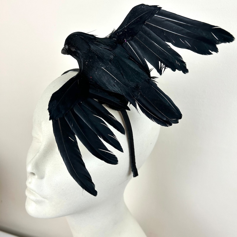 Raven Hat or Fascinator - Etsy