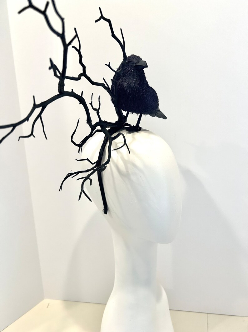 Black Crow Headband- Halloween Costume- Vegan - Etsy
