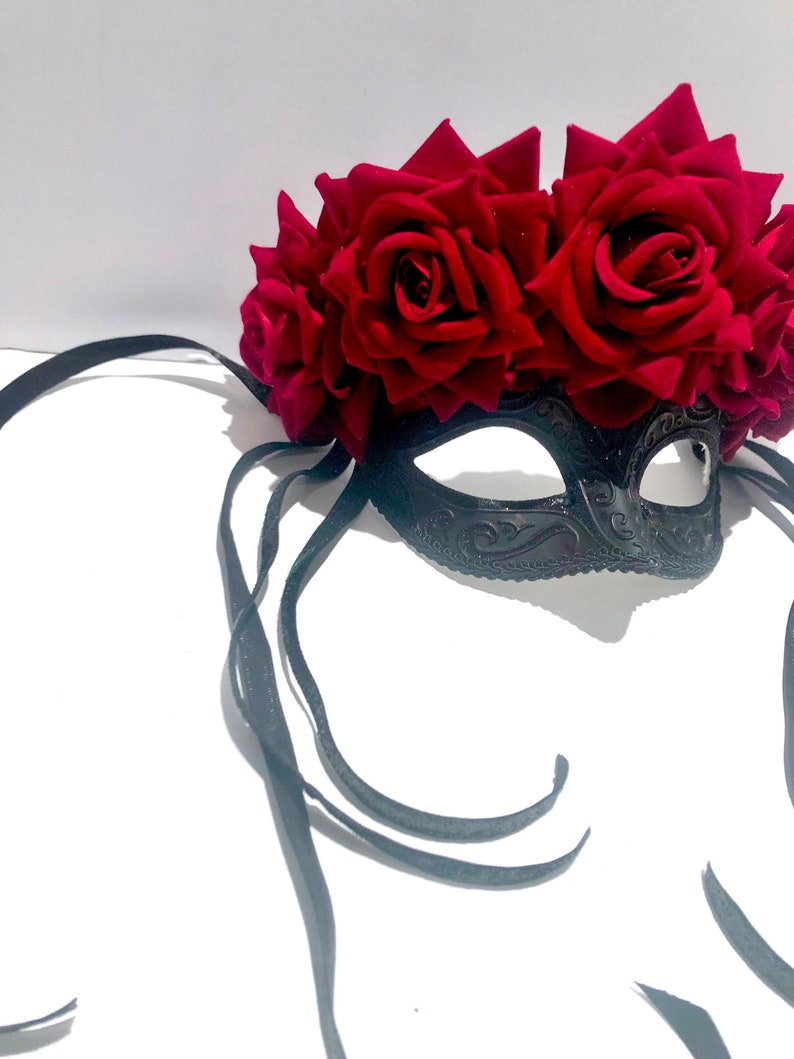 Hot Pink Masquerade Mask- Rose Mask - Etsy