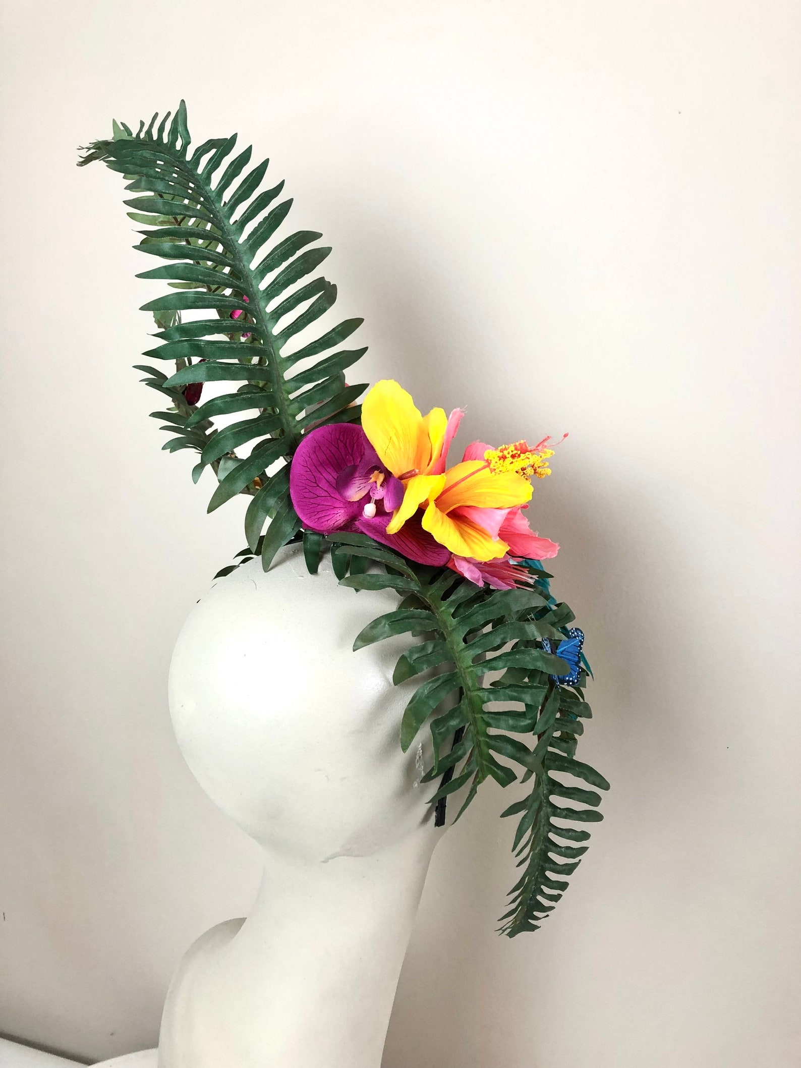 Tropical Headpiece- Bird Fascinator - Derby Headdress - Etsy