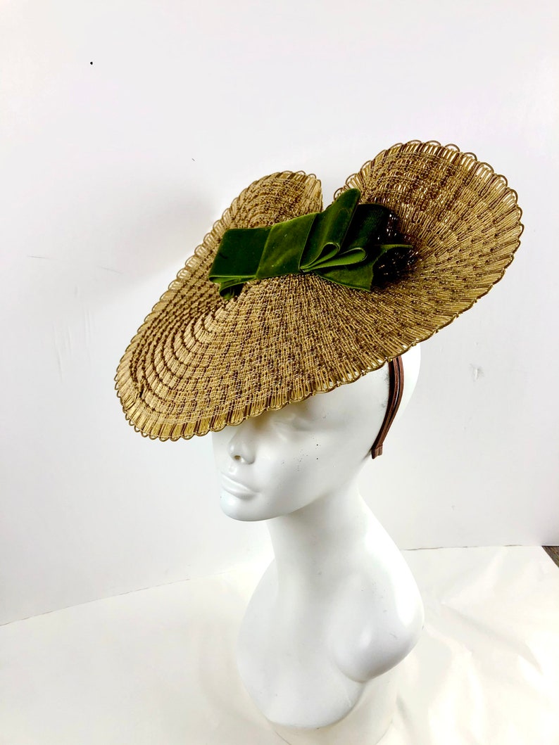 Natural Straw Fascinators derby Tea Party Wedding Vintage - Etsy