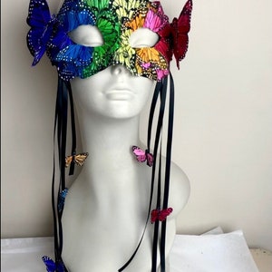 Butterfly Masquerade Masks- Mardi Gras Masks- Rainbow - Etsy