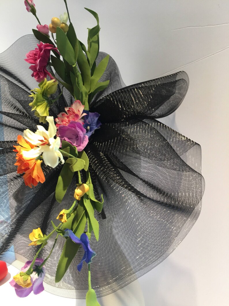 Large Flower Hats- Wedding- Floral Fascinators- Derby - Etsy