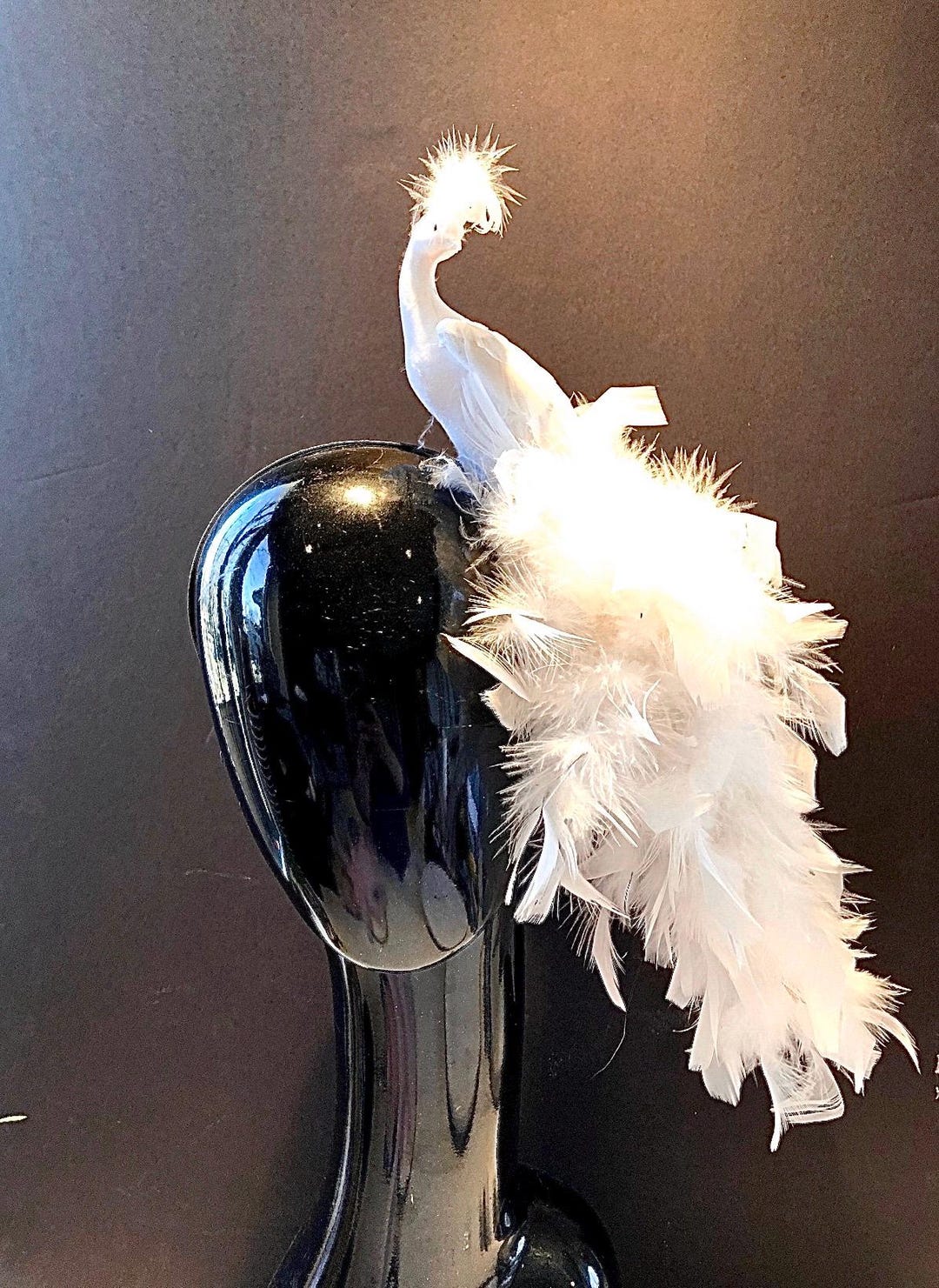 White Fascinator- Bird Headband- Derby- Diner En Blanc - Etsy