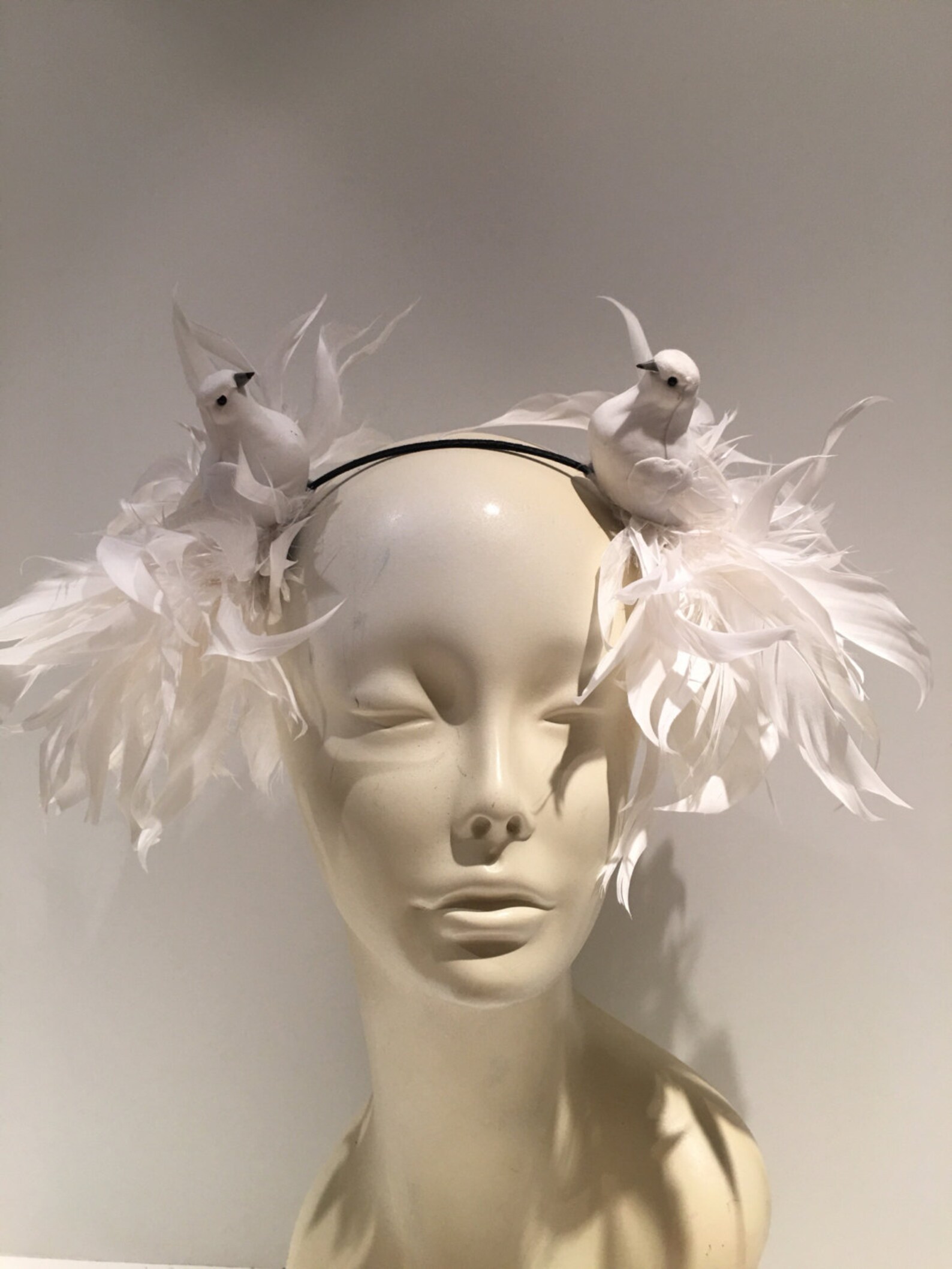 Diner En Blanc Bird Fascinator Derby - Etsy
