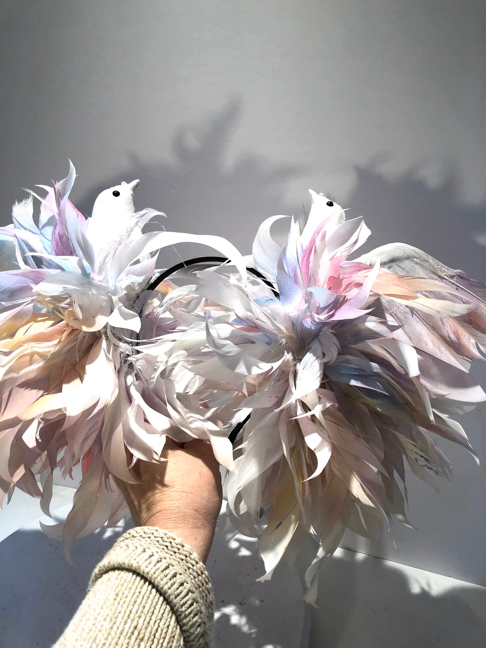 Pastel Fascinator Bird Headpiece-derby Music Fest Mad | Etsy