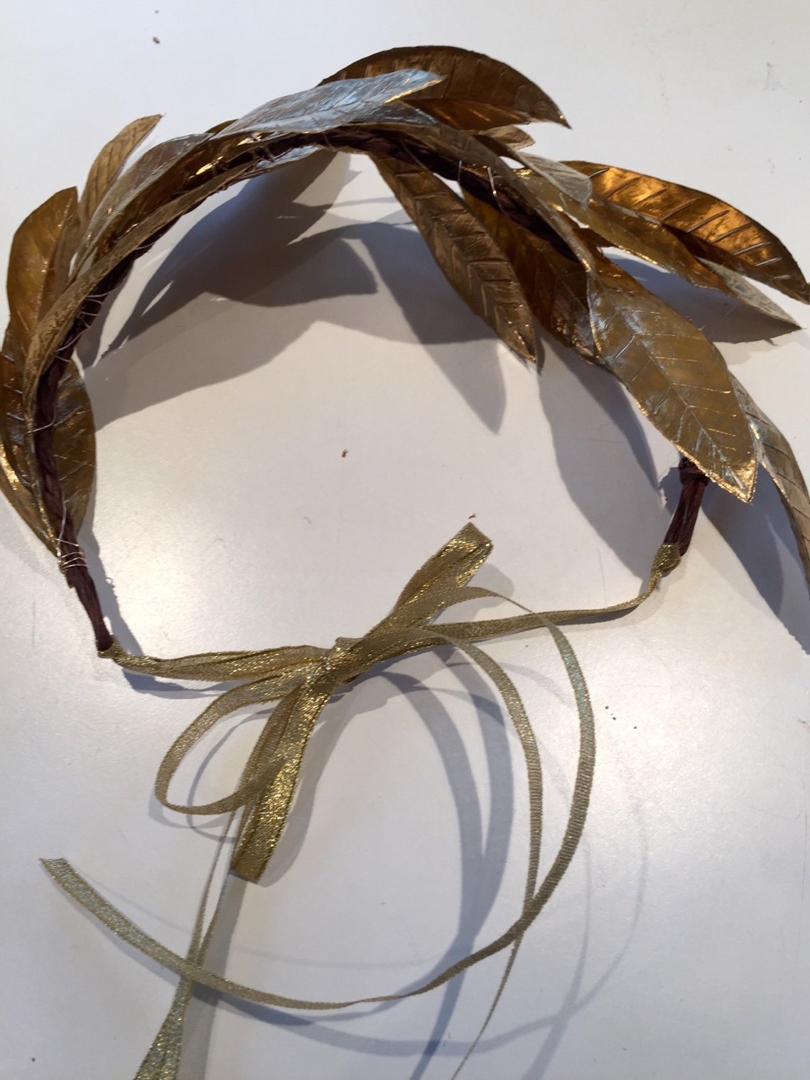 Gold Leaf Caesar Crown Toga Headband - Etsy