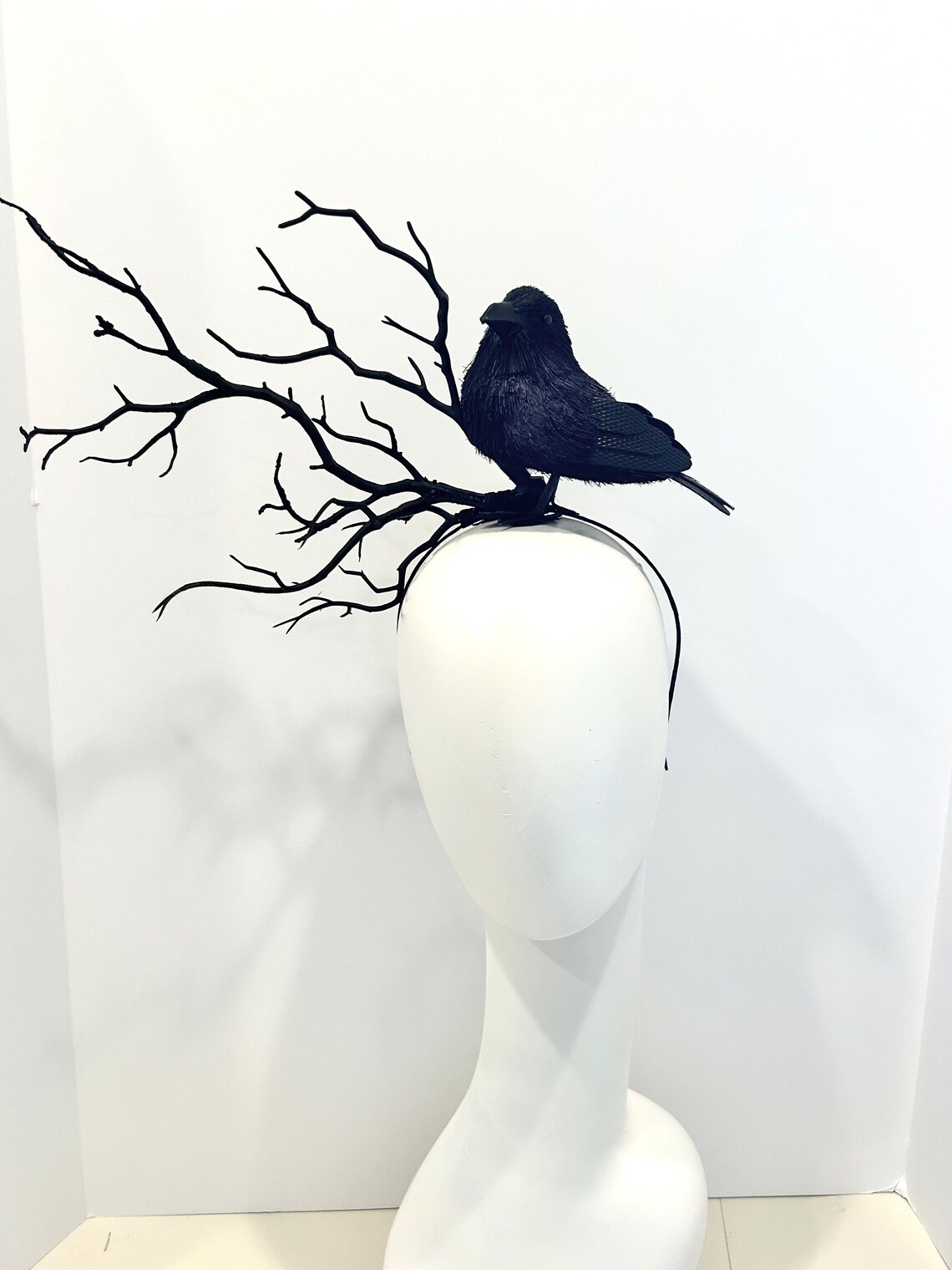 Black Crow Headband- Halloween Costume- Vegan - Etsy