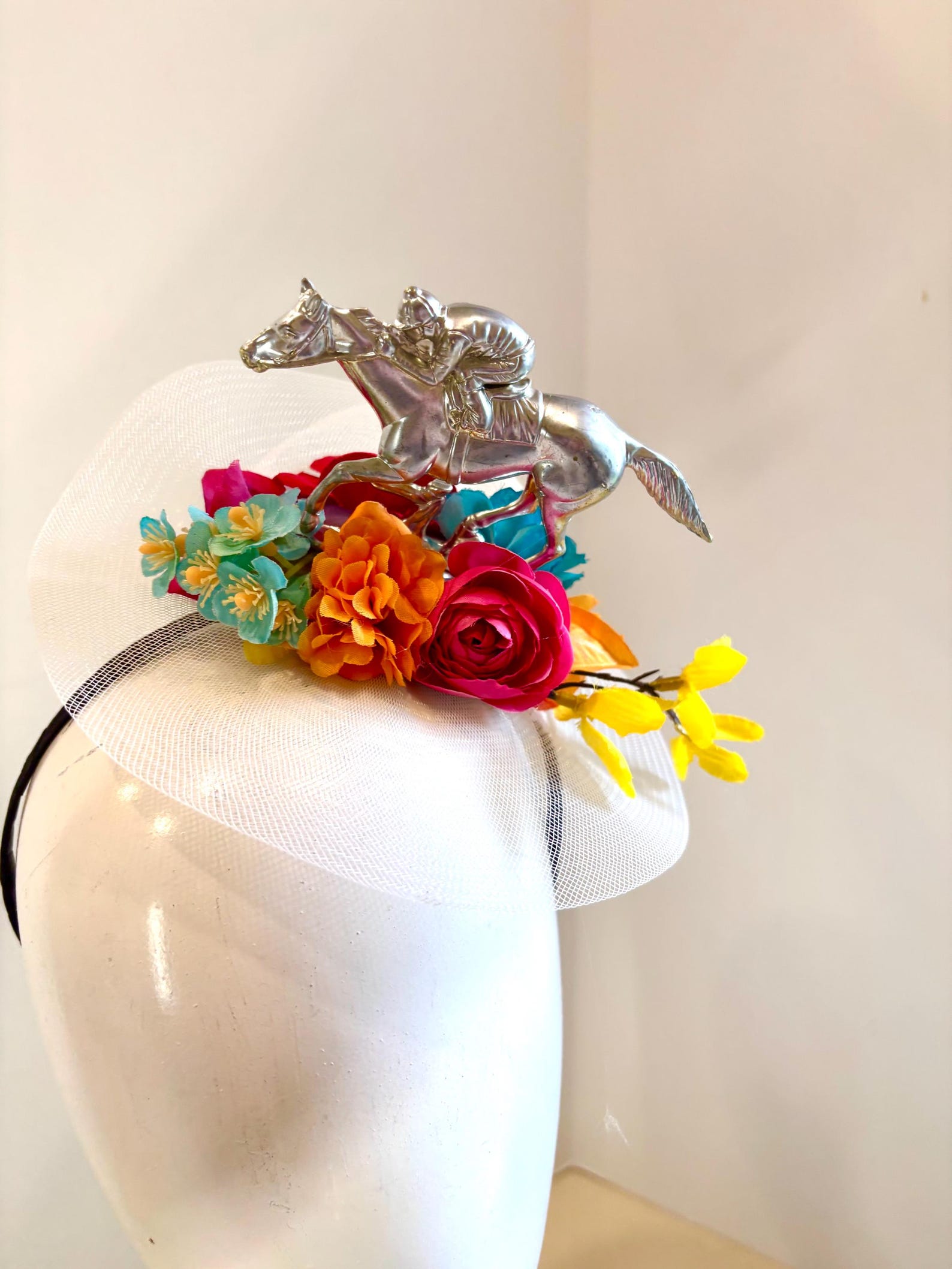 Horse Fascinator- Racing Hat- Polo Match - Etsy
