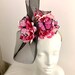 Pink Fascinator Butterfly Headpiece wedding horse Race - Etsy