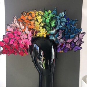 Butterfly Headpiece- Fascinator -derby -tea Party Hat - Etsy