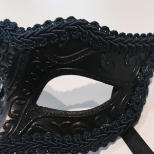 Small Masquerade Mask Black Masks | Etsy