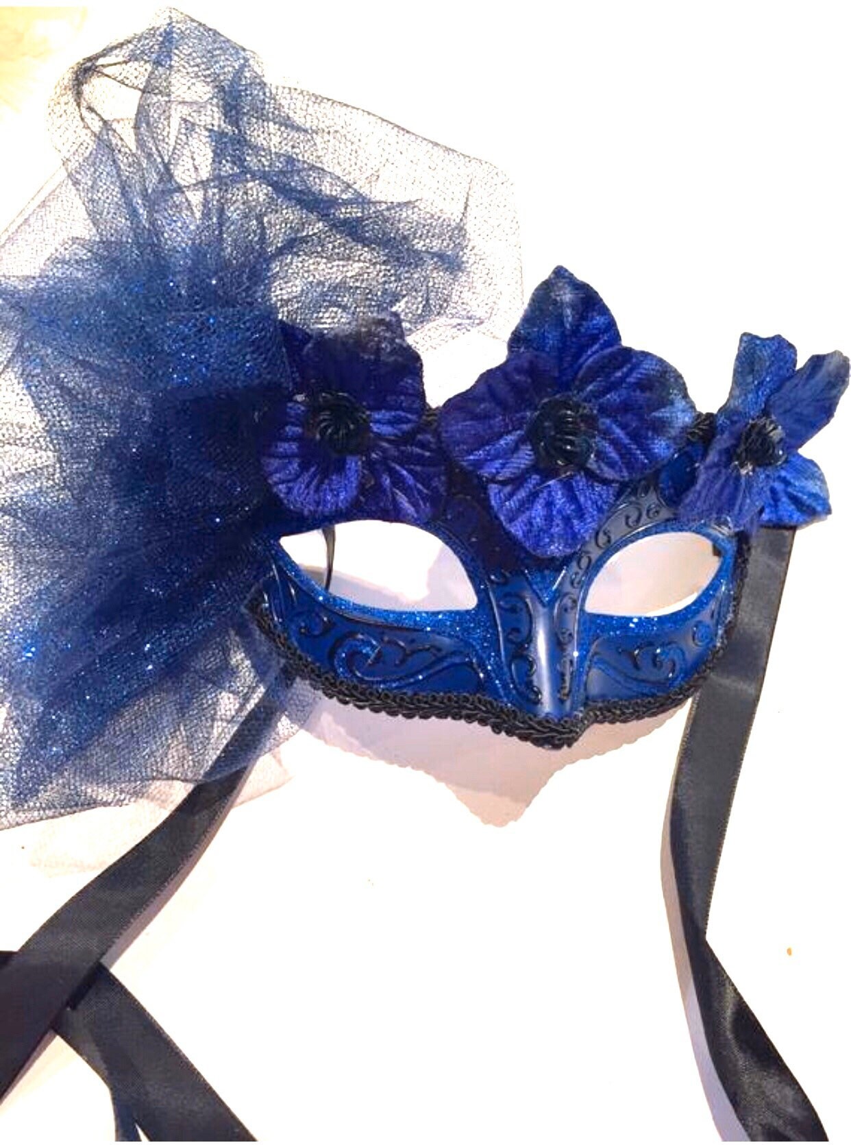 Blue Masks Masquerade Masq-Mardi Gras Ladies | Etsy
