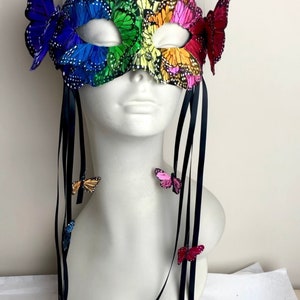 Butterfly Masquerade Masks- Mardi Gras Masks- Rainbow - Etsy