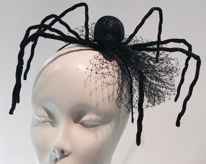 Spider Fascinator- Black Widow Headband- Spider Costume- Monster Ball ...