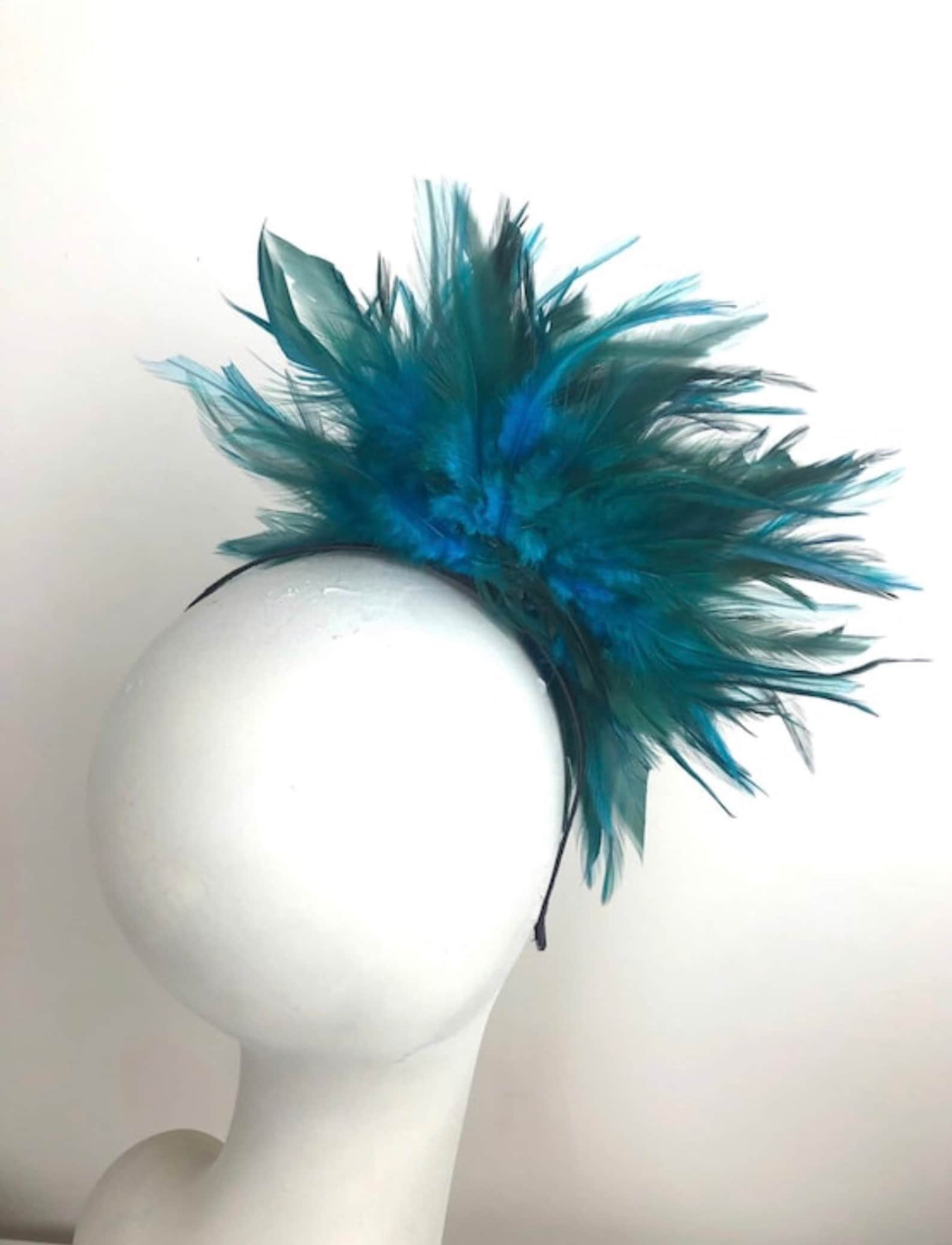 Fun Fascinator- Rust Feather Headband -derby Fascinator - Etsy