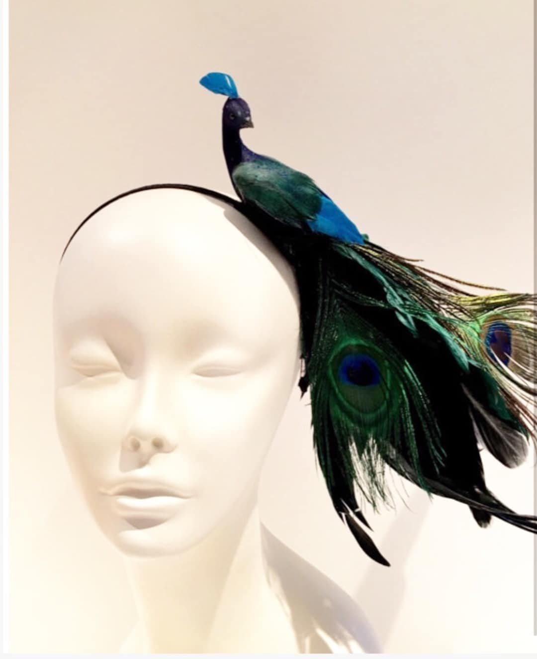 Peacock Fascinator- Bird -headband- Mad Hatter - Etsy