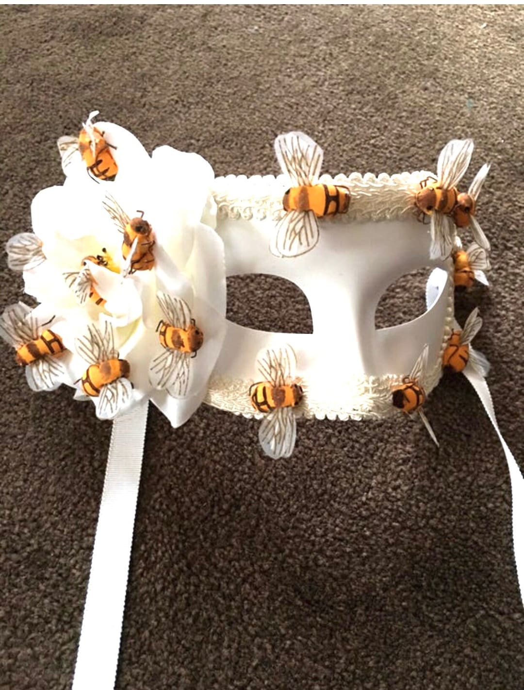 Bee Masquerade Mask- Bumble Bee Costume - Etsy