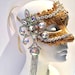 Gold Mask Rhinestone Mask Halloween Masquerade - Etsy