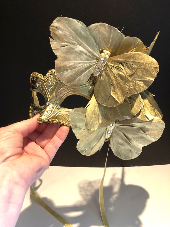 Gold Mask masquerade Masks Mardi Gras new Years Eve Party - Etsy