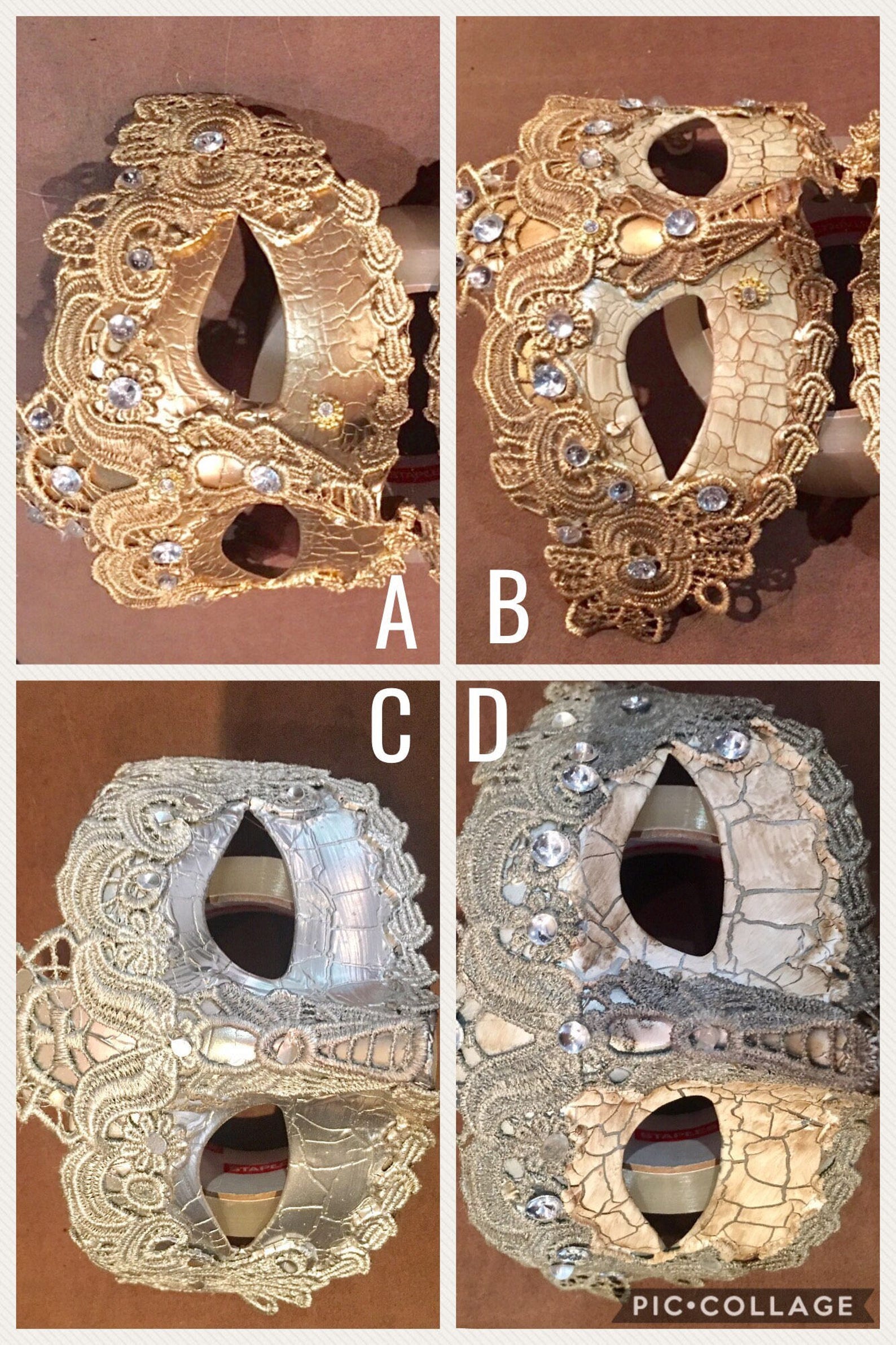 Gold Halloween Masks Venetian Mask Masquerade | Etsy