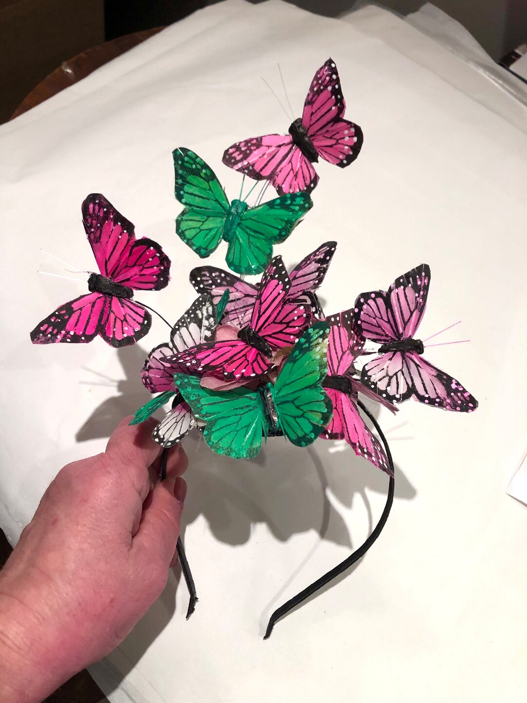 Pink Butterfly Fascinator- Wedding Hat -tea Party- Derby Party - Etsy