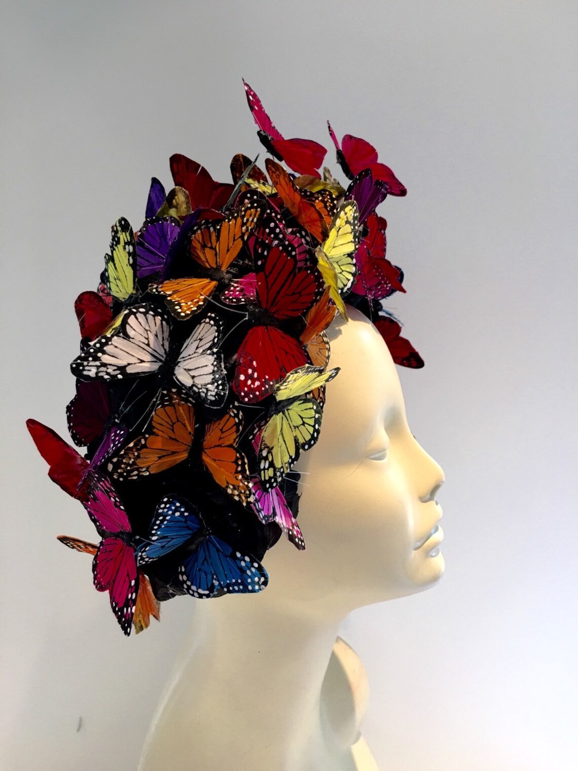 Butterfly Headpiece Derby Fascinator Tea Party Hat - Etsy