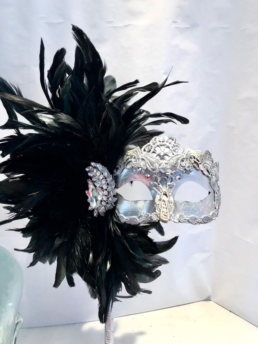 Silver Mask -masquerade Masks- Masked Ball - Etsy