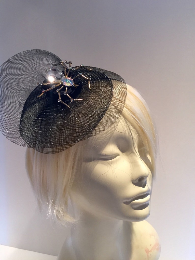 Crystal Spider Fascinator spider Headband Black Widow - Etsy