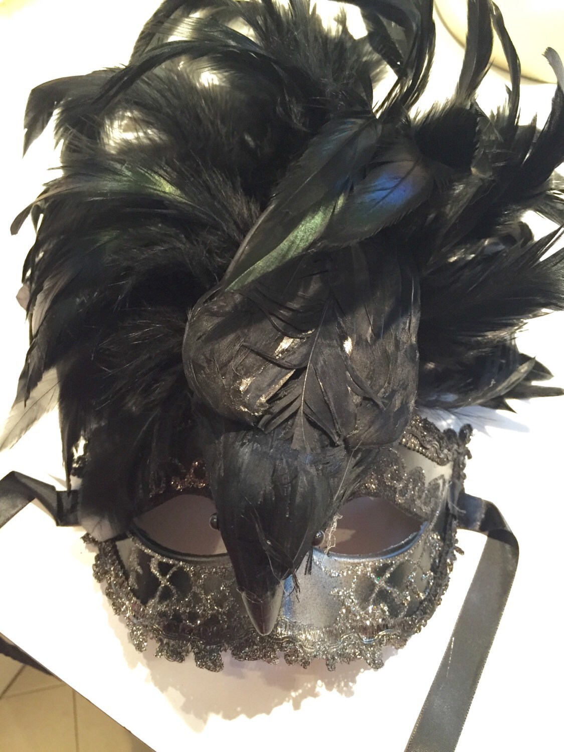 Black Bird Masquerade Mask Mardi Gras Halloween Mask - Etsy