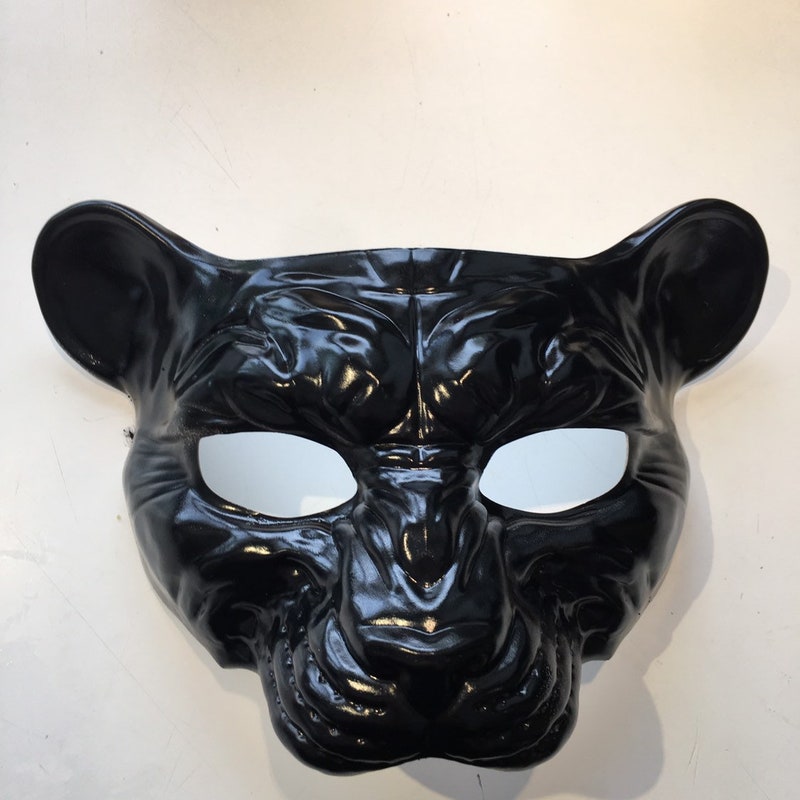 Black Panther Face Mask - Etsy