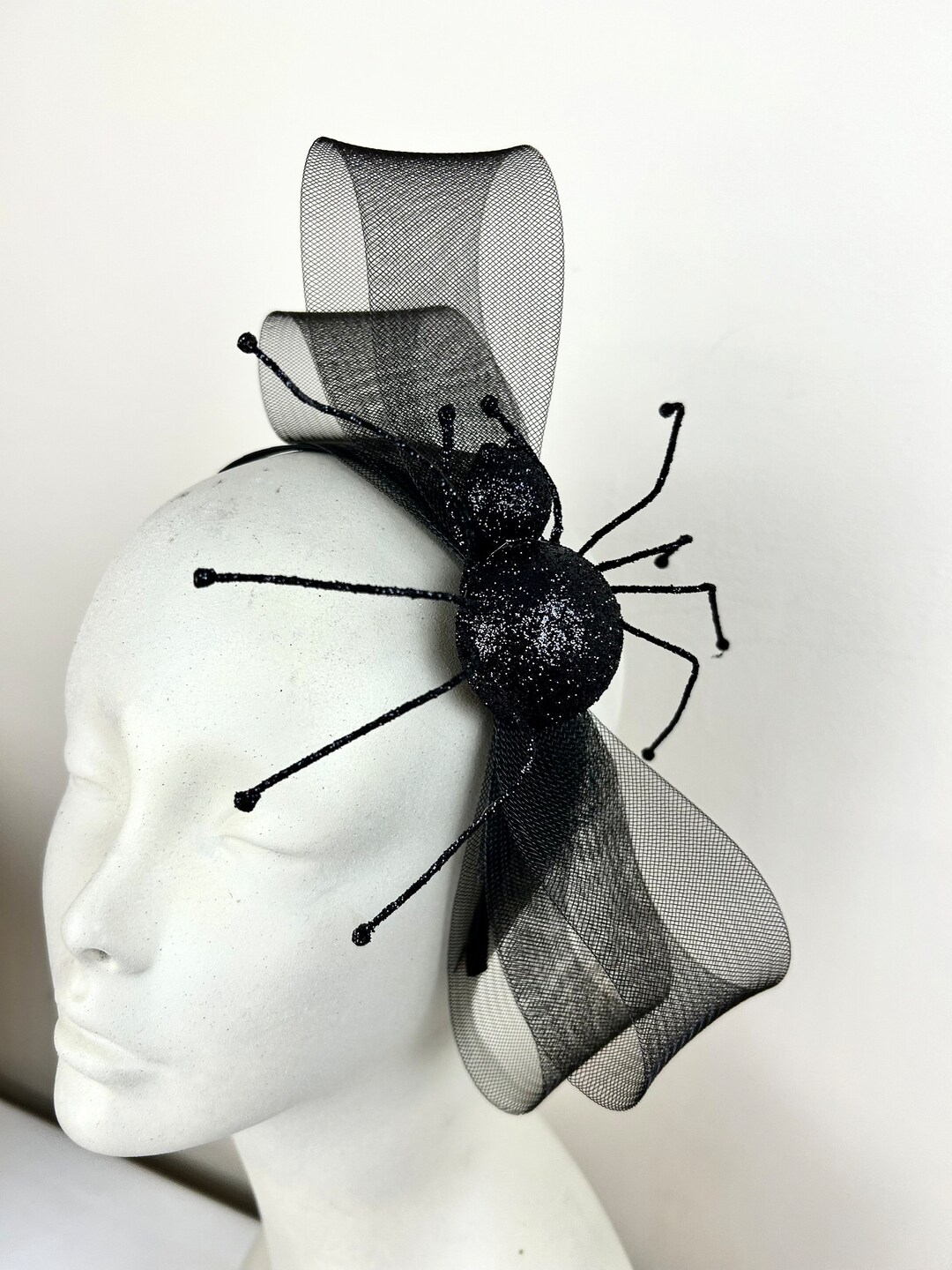 Spider Headband- Black Widow Bow- Halloween - Spider Costume - Etsy