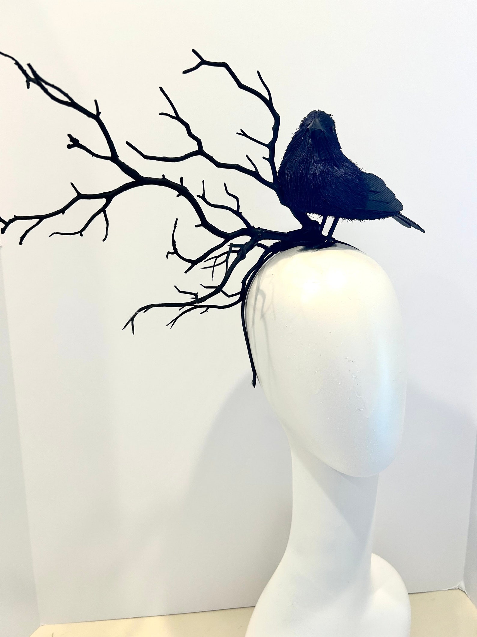 Black Crow Headband- Halloween Costume- Vegan - Etsy