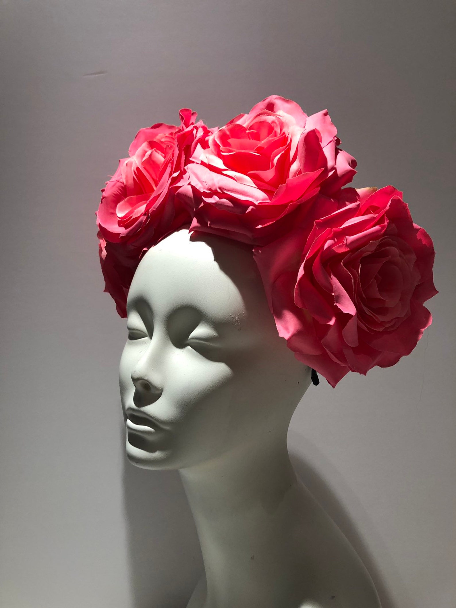 White Rose Headpiece All White Party Flower Headdress - Etsy