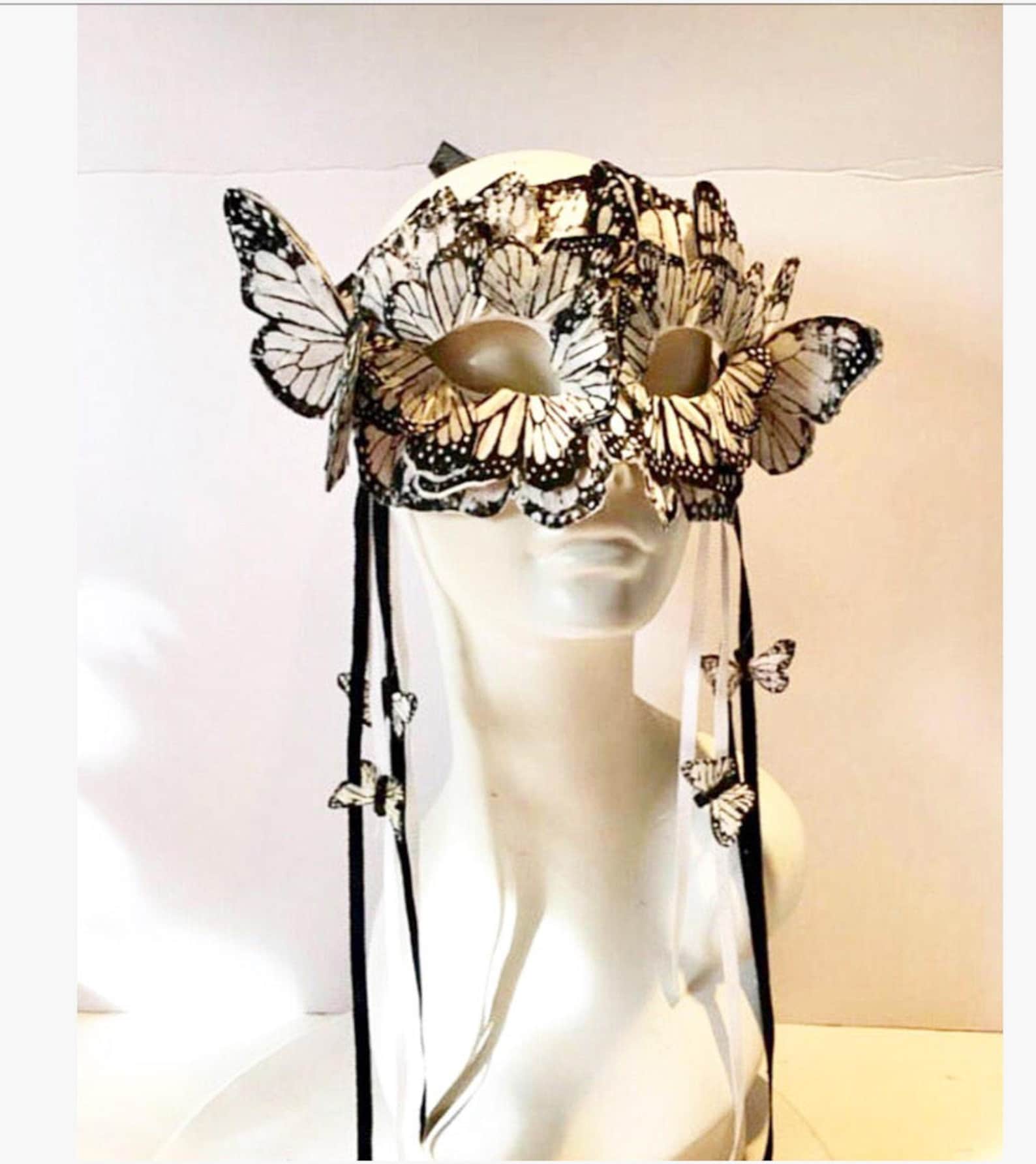 Masquerade Mask- Mardi Gras- Butterfly- Surreal Party - Etsy