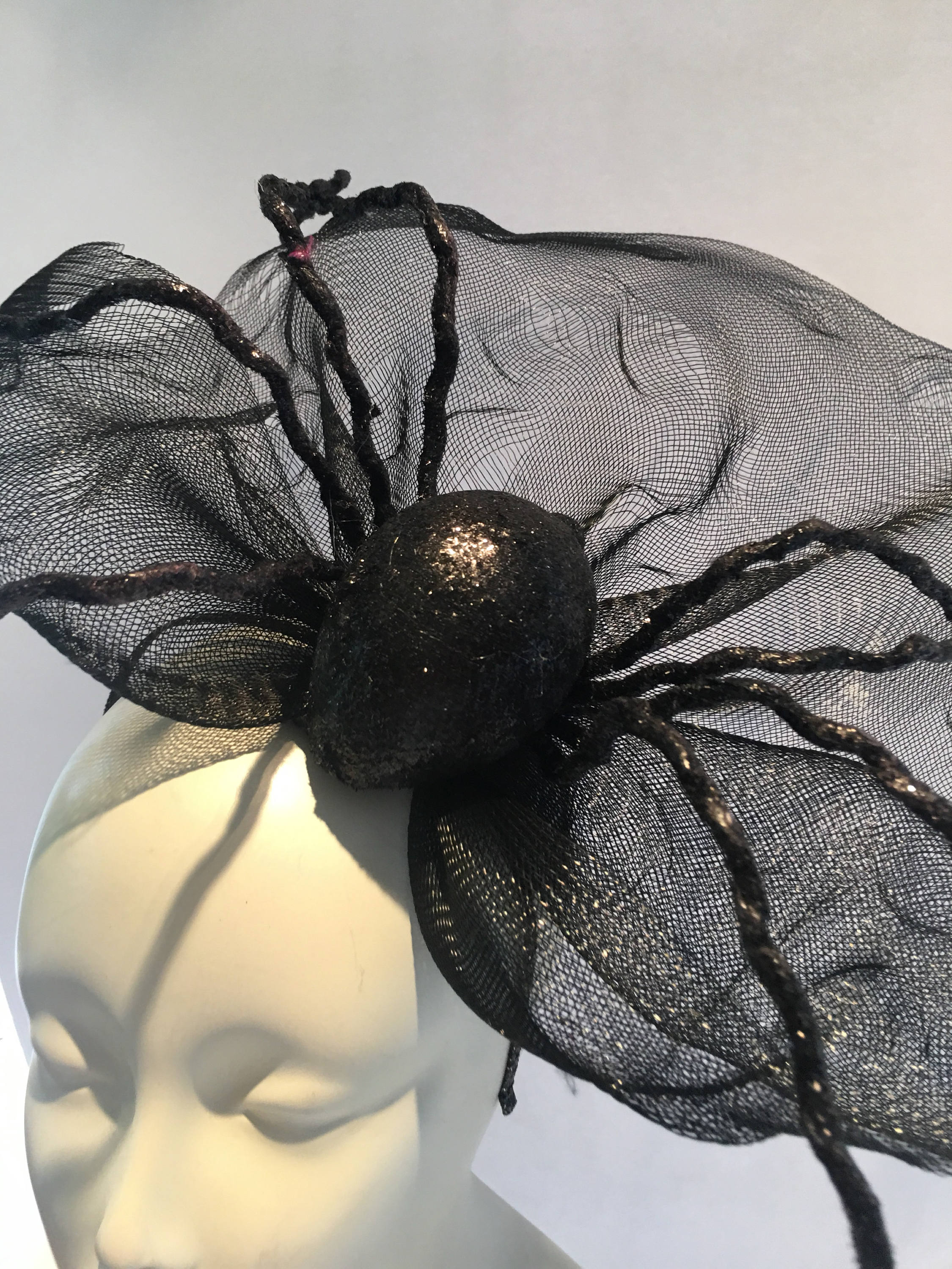 Halloween Headpiece Spider Web Halloween costume Fascinator | Etsy