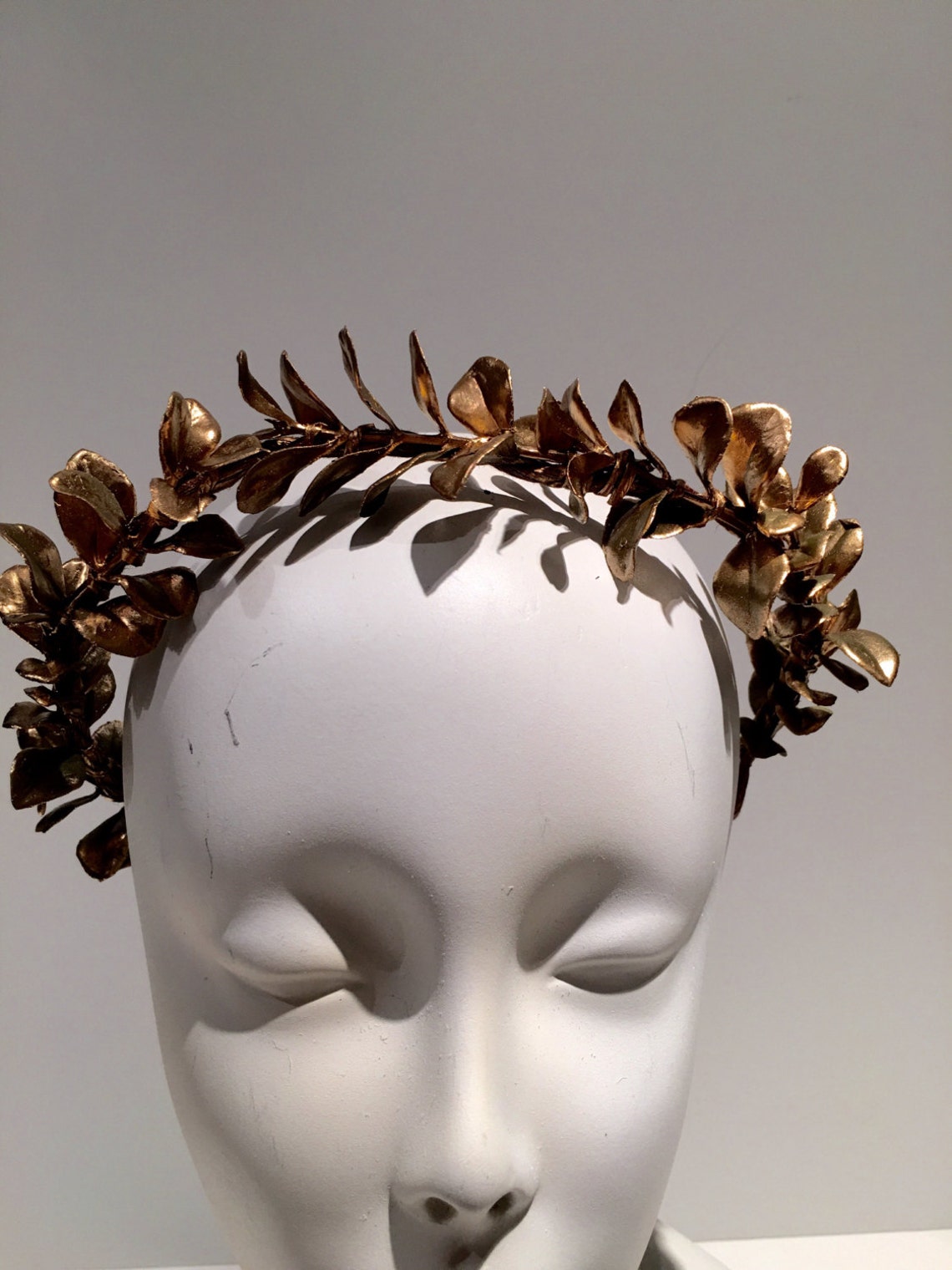Caesar Headpiece Goddess Headdress gold Leaves | Etsy