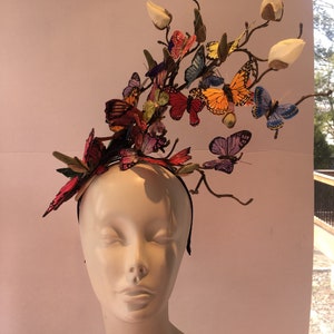 Butterfly Headpiece Derby Fascinator for Ladies - Etsy