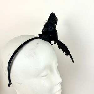 Black Crow Fascinator - Costume -halloween- Goth - Etsy