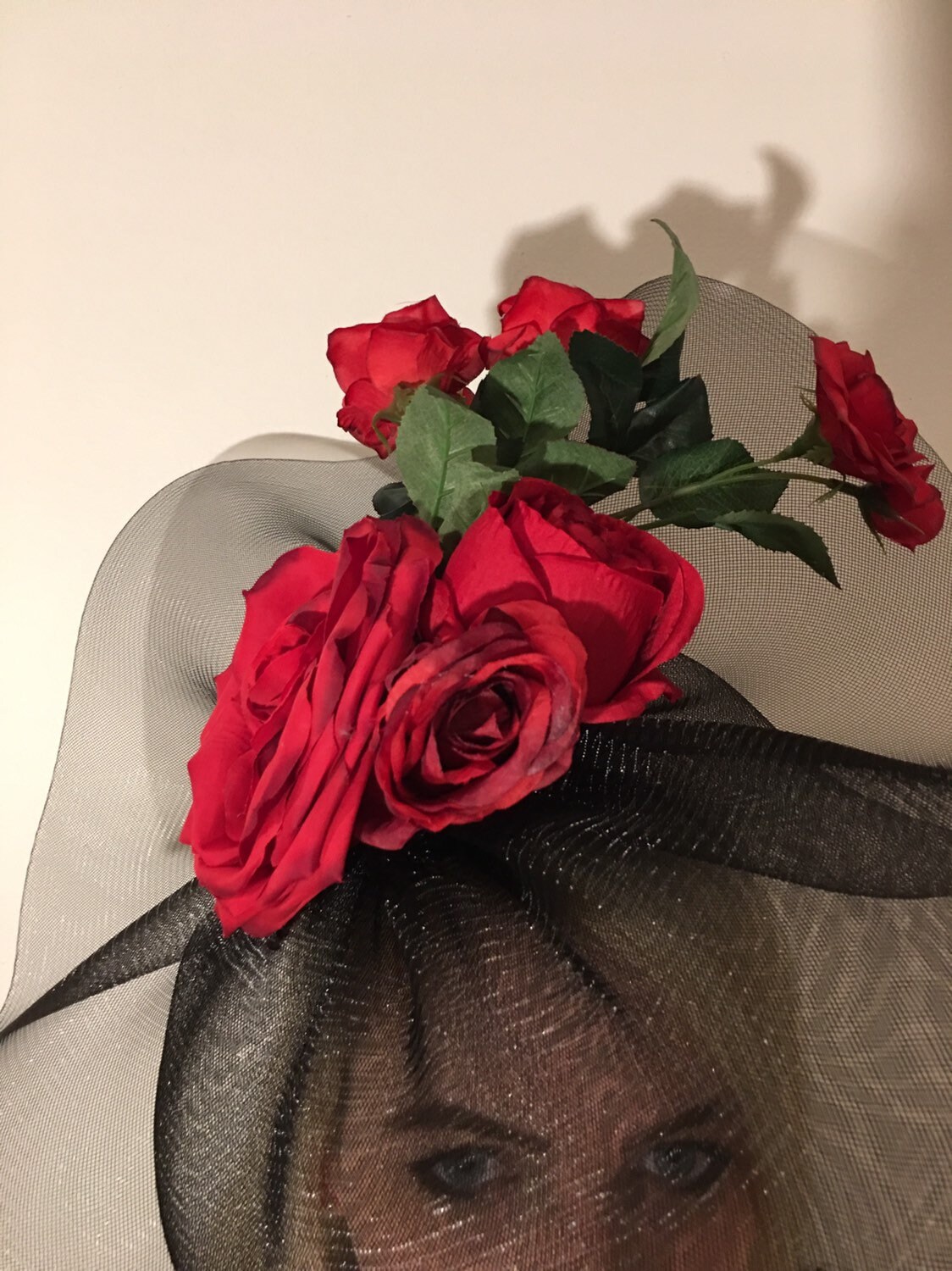 Red Rose Fascinator- Derby Hat - Etsy