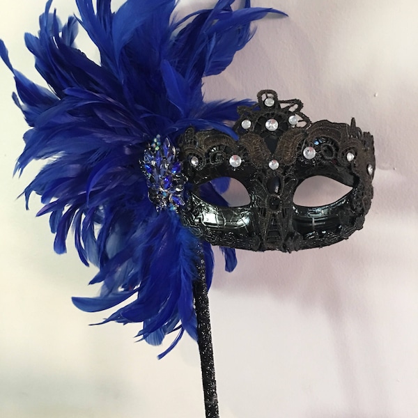 Mask on a Stick - Etsy