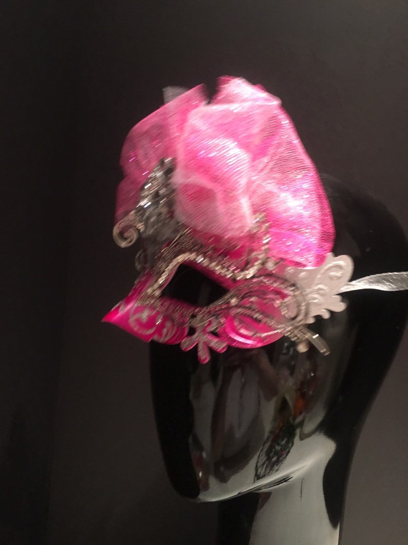 Hot pink Mask Womens Masquerade mask | Etsy