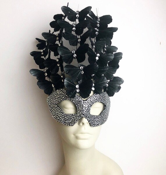 Silver Butterfly Masquerade Mask