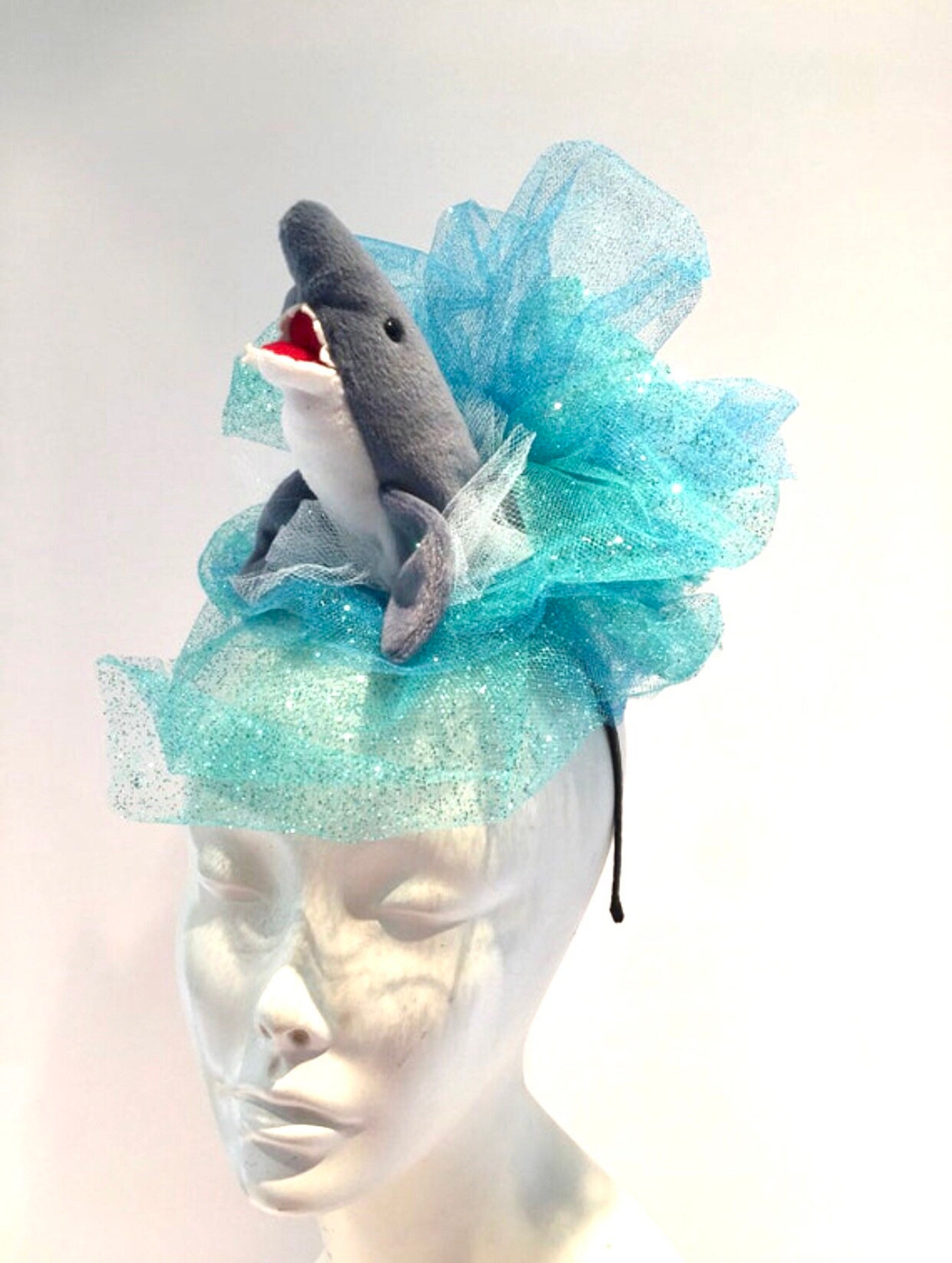 Shark Costume- Fish Hat- Fascinator - Etsy
