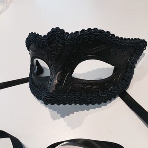 Small Masquerade Mask Black Masks - Etsy