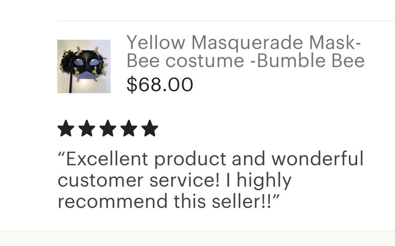 Bee Masquerade Mask Bumble Bee Costume - Etsy