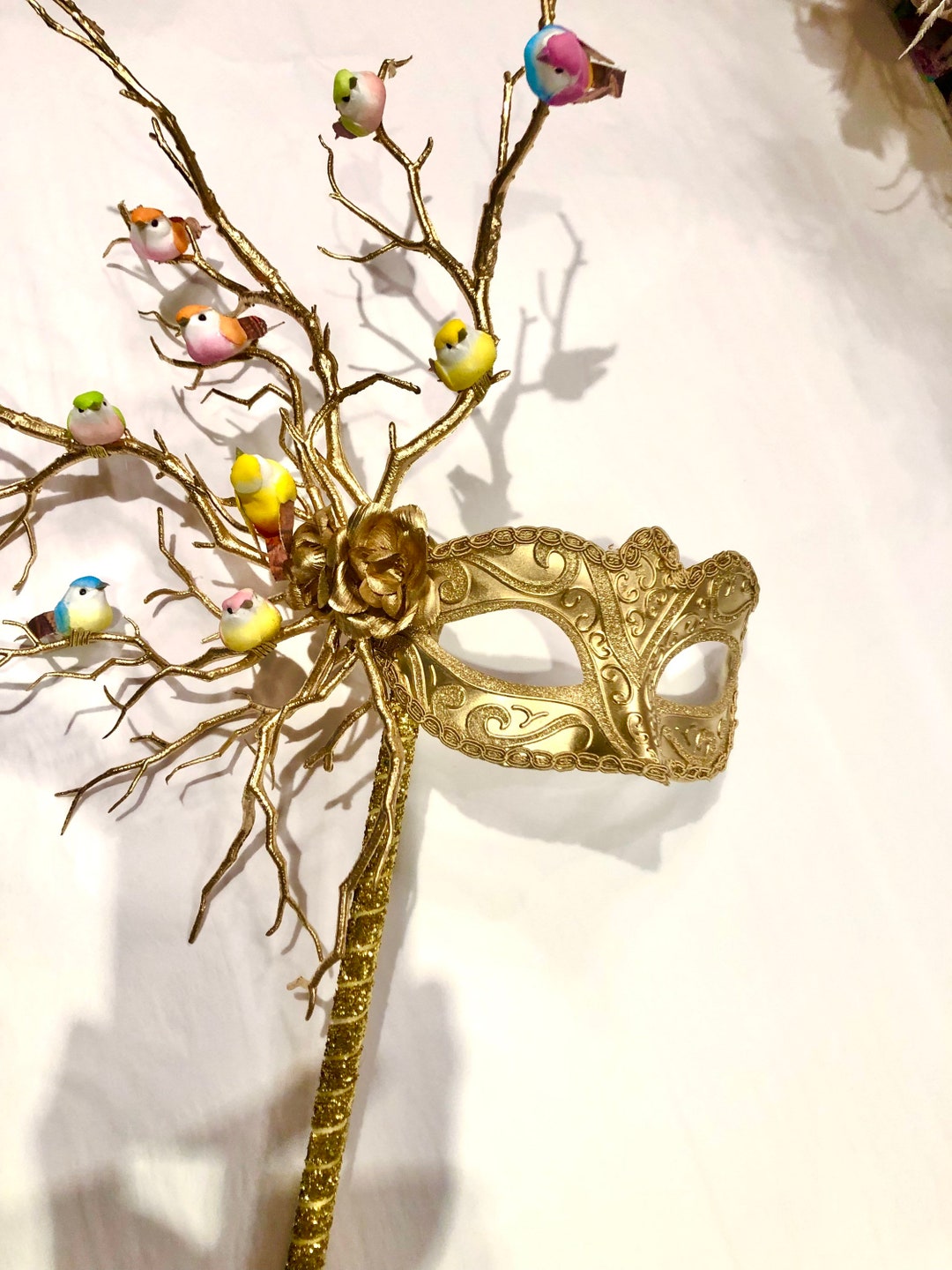 Bird Masquerade Mask- Mardi Gras Party- Masked Ball - Etsy